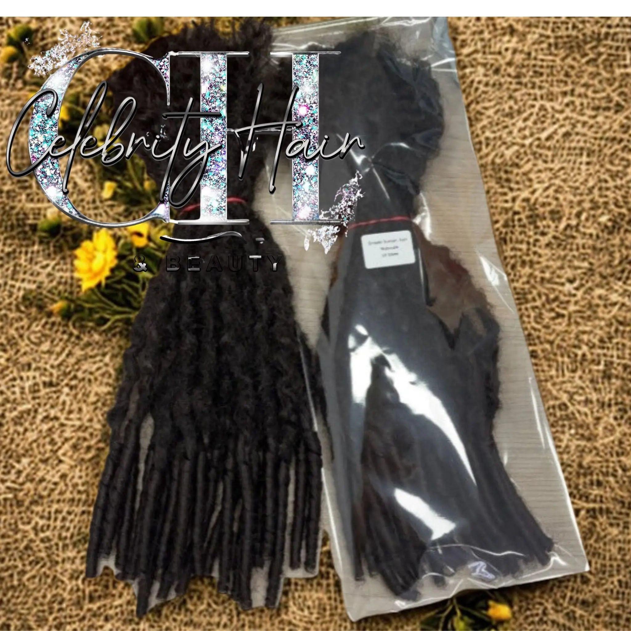 Natural Black Soft Locs Extension - Handmade Dreadlocks